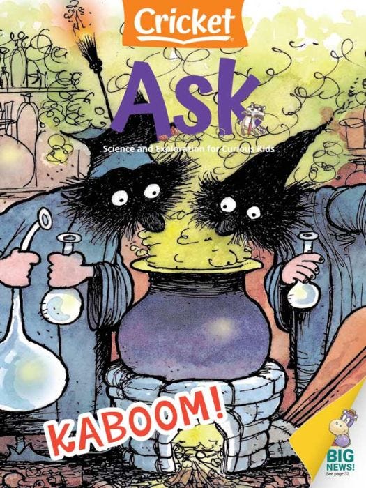 ASK Magazine July 2025: Kaboom! for Kids 6-9 – Cricket Media